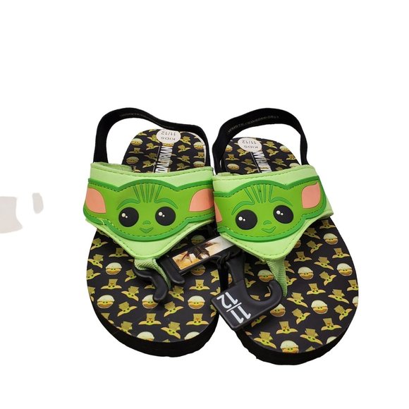 Star Wars | Shoes | Star Wars The Mandalorian Baby Yoda Flip Flops Baby ...